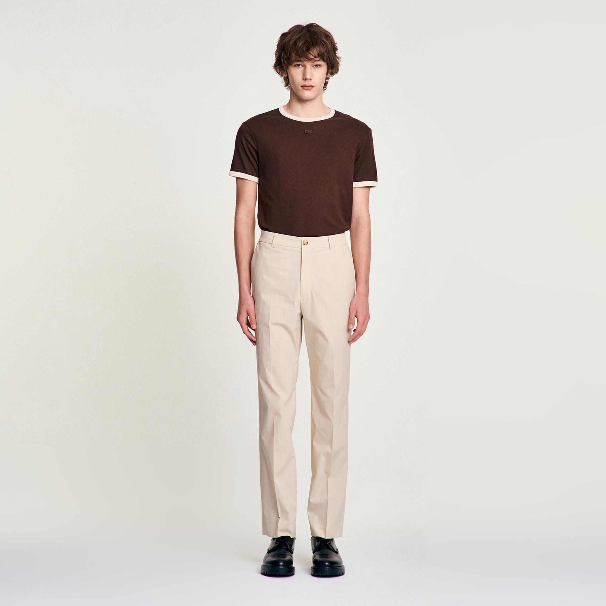 SANDRO HOMME 베이직 스트레이트 팬츠 | SANDRO KOREA